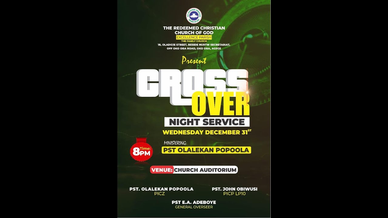 CROSS OVER NIGHT SERVICE || 31ST DEC. 2025 - YouTube