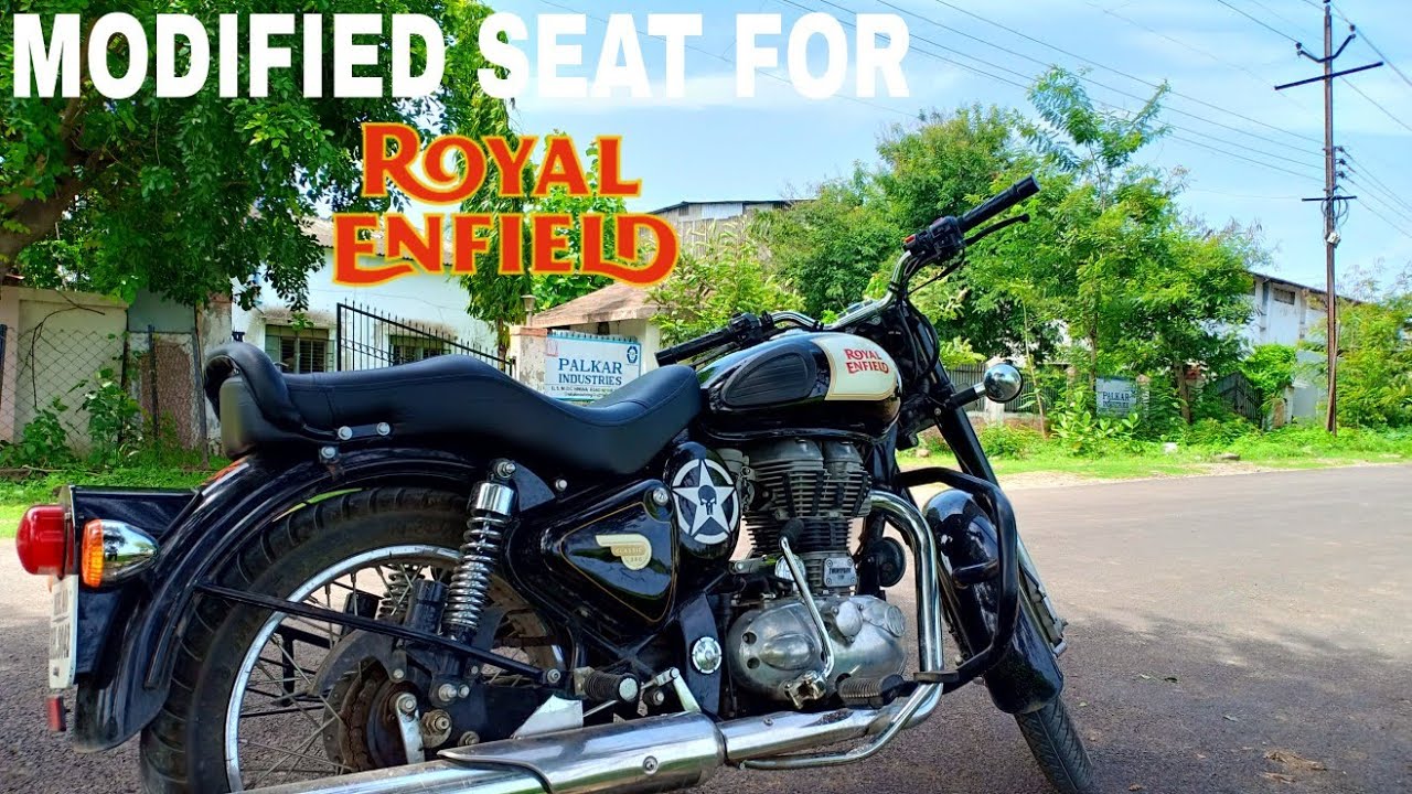 Modified seat for royal enfield | comfortable seat for royal enfield ...