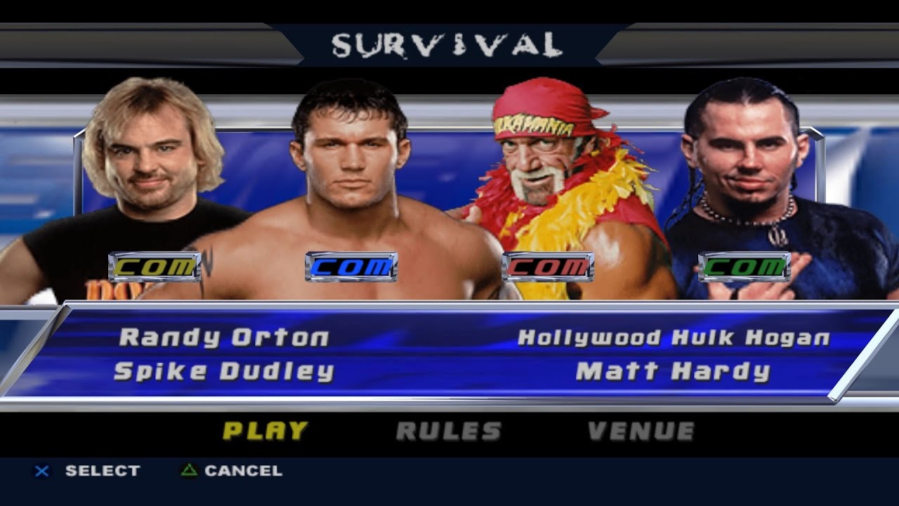 WWE SD! SYM PCSX2 - Randy Orton VS Hollywood Hulk Hogan VS Spike Dudley ...