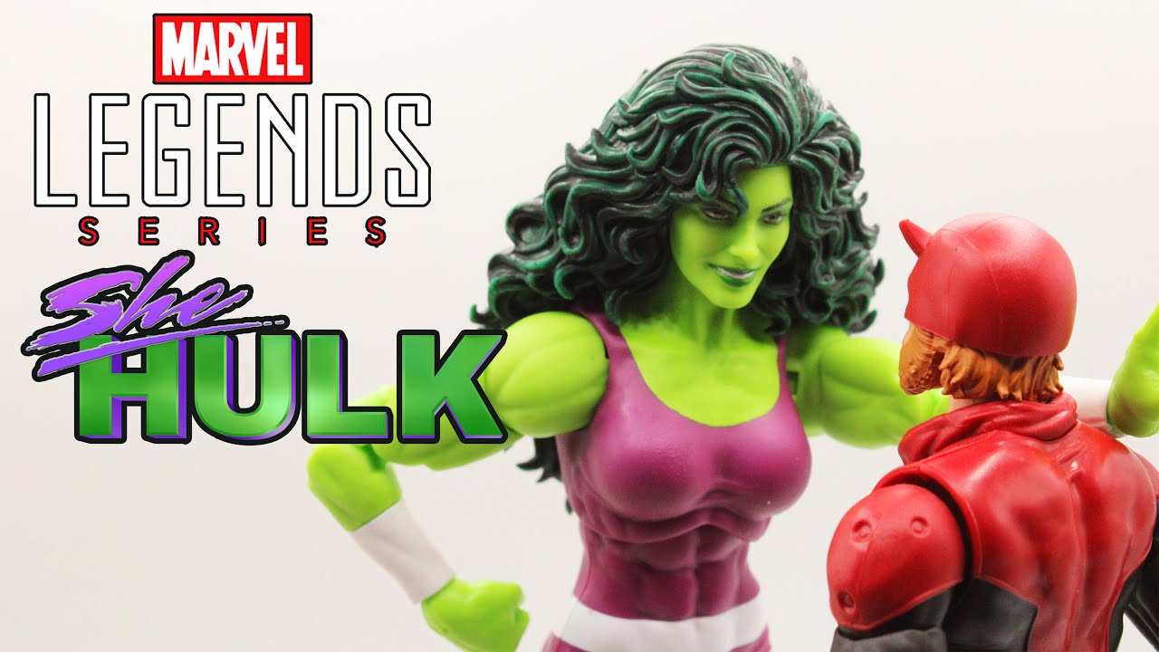 MARVEL LEGENDS She-Hulk - Iron Man Retro Wave Action Figure Review ...