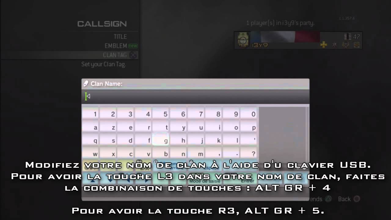 (PATCHÉ) HACK | MW3 : Boutons L3 et R3 dans vos noms de clans et noms ...