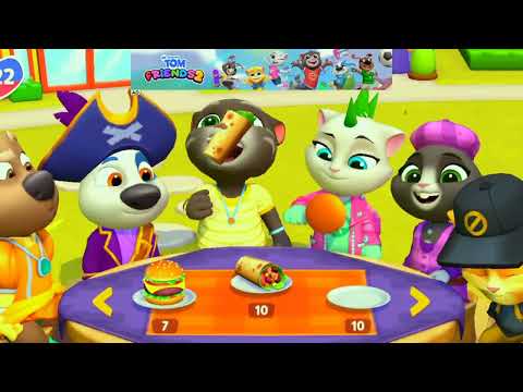 My Talking Tom Friends 2 Roll 🥐 Eating Video 🥐🥖🥜
