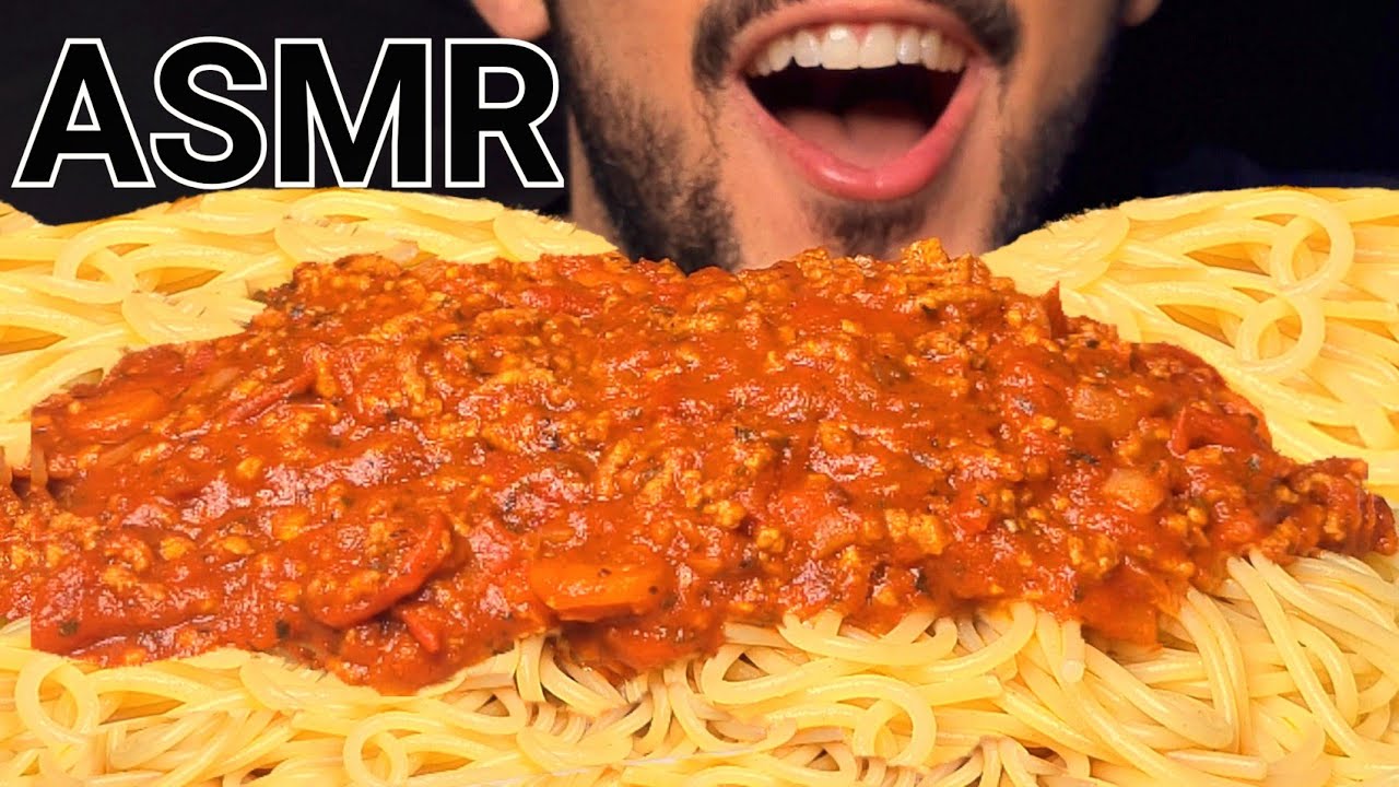 ASMR SPAGHETTI BOLOGNESE PASTA (EATING SOUNDS) NO TALKING MUKBANG - YouTube