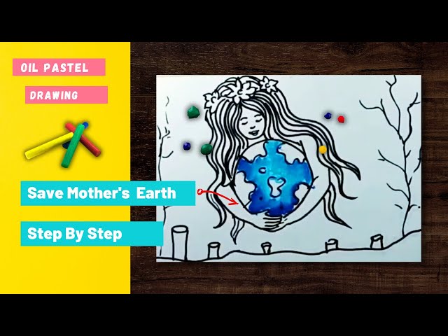 Save Mother Earth Drawing Easy Step By Step Easy - Infoupdate.org