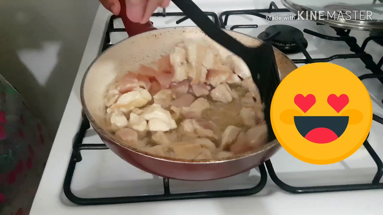 Guineos Gratinados con Trocitos de Pechuga de Pollo - YouTube