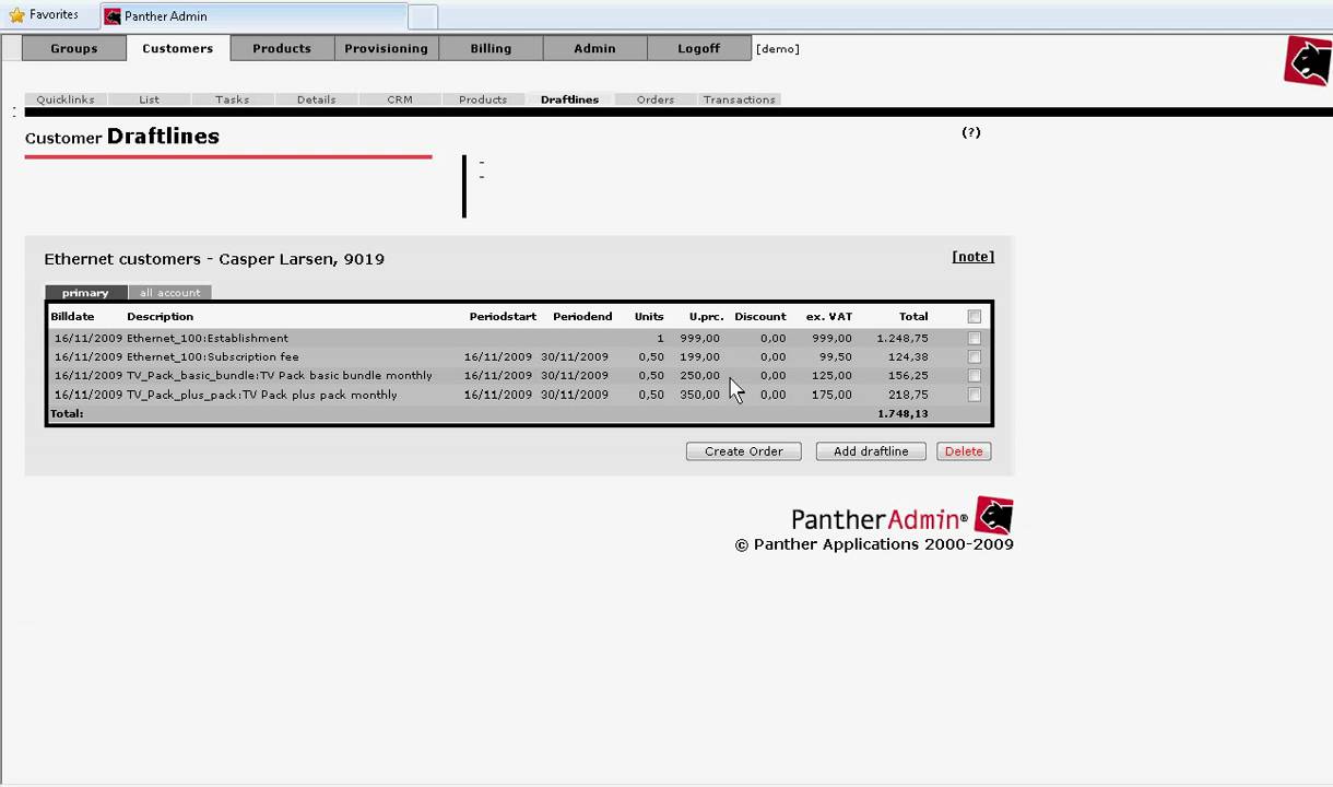 Creating a new customer in Panther Admin - YouTube