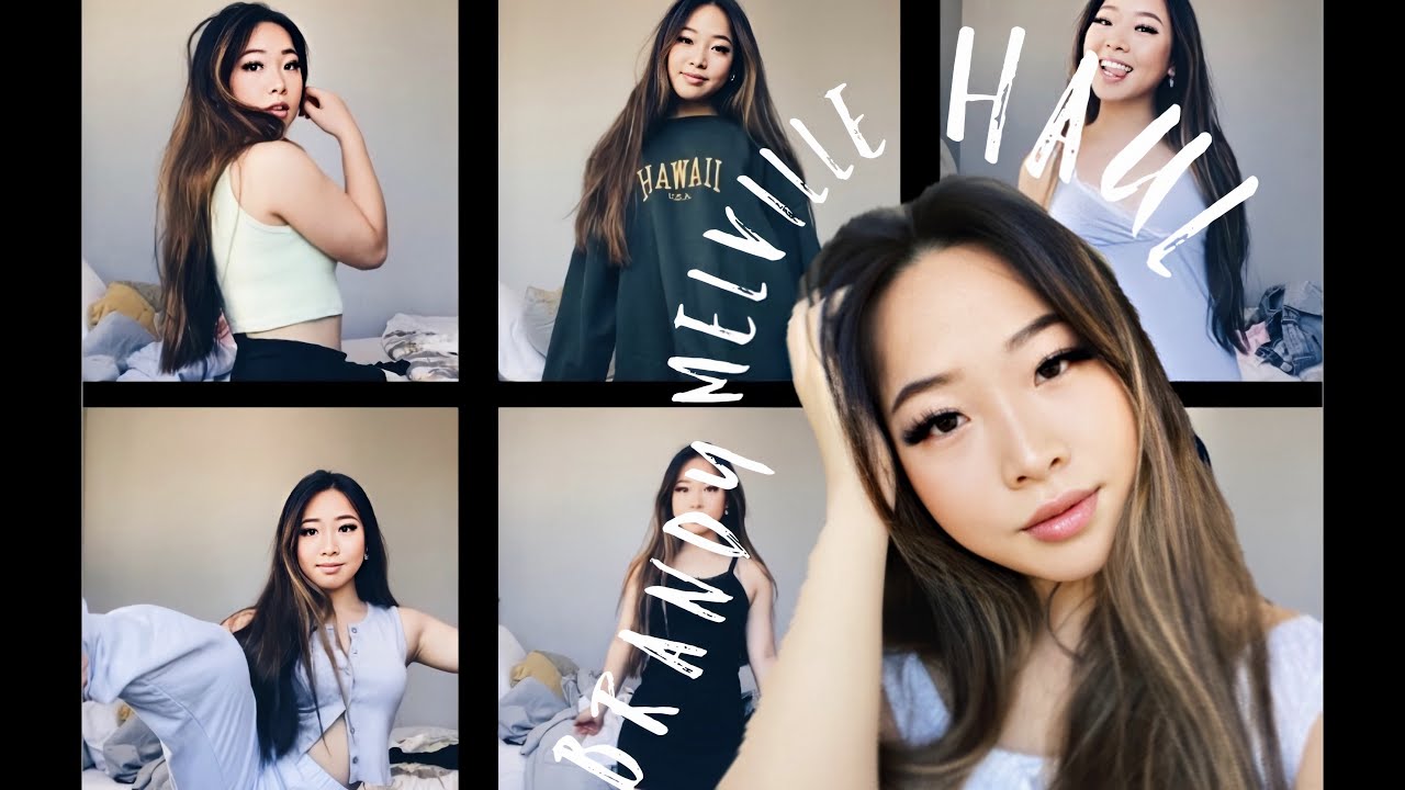 HUGE BRANDY MELVILLE SUMMER TRY-ON HAUL⭑a basic b*tch⭑ - YouTube