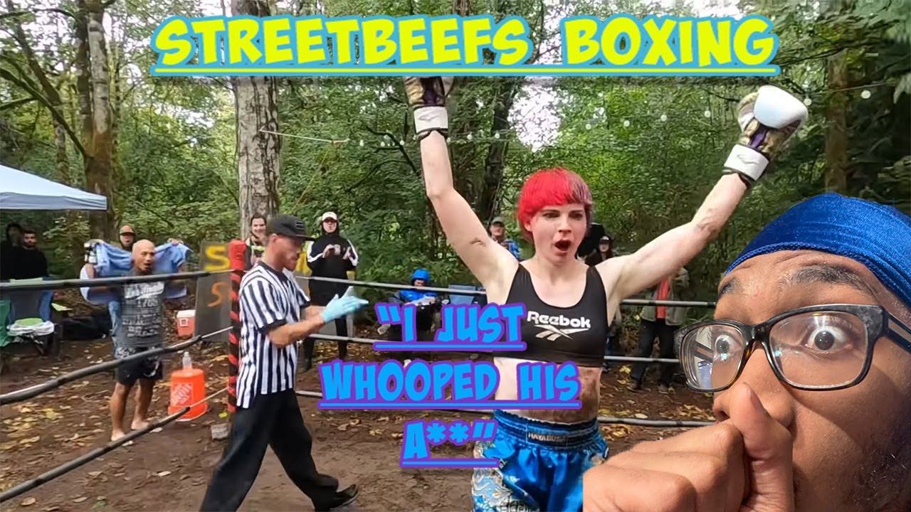 SHE GOT THEM PAWS!!! || Street Beef Boxing - YouTube