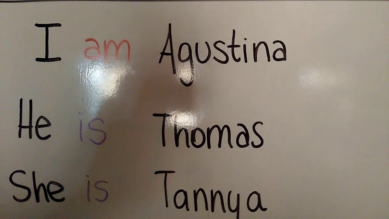 Verb to be - Long forms vs. Short forms - YouTube