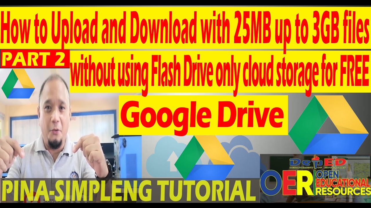How to upload and download with 3GB files without using Flashdrive only ...