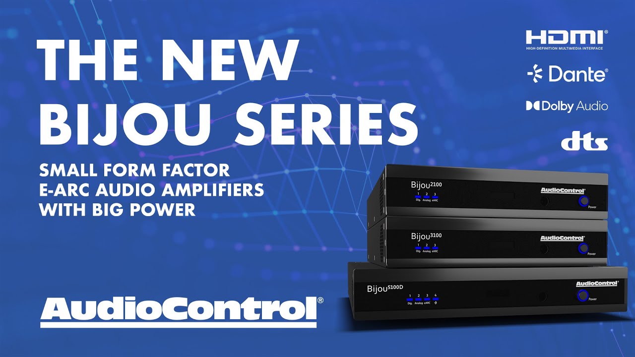 The New Bijou eARC Amplifiers from AudioControl - YouTube