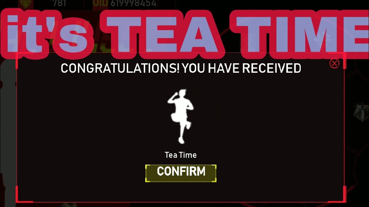 How to get tea time emote || new event || freefire || #1724 - YouTube