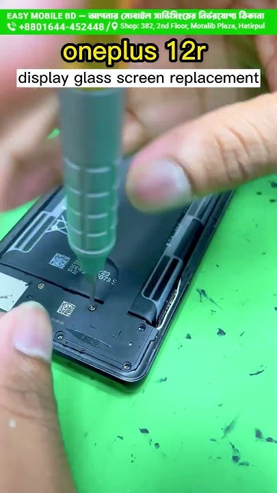 oneplus 12r display glass screen replacement (P-1) - YouTube