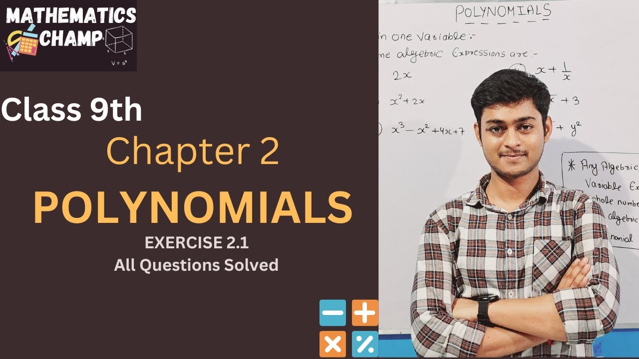 POLYNOMIALS-EXERCISE 2.1 CLASS 9th NCERT| Determine which algebraic ...