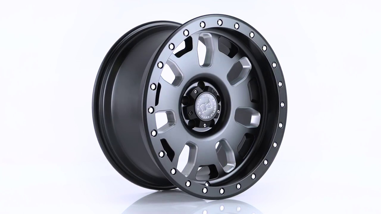 Black Rhino Truck Wheels- the Block in Matte Black W-Milled Inside ...