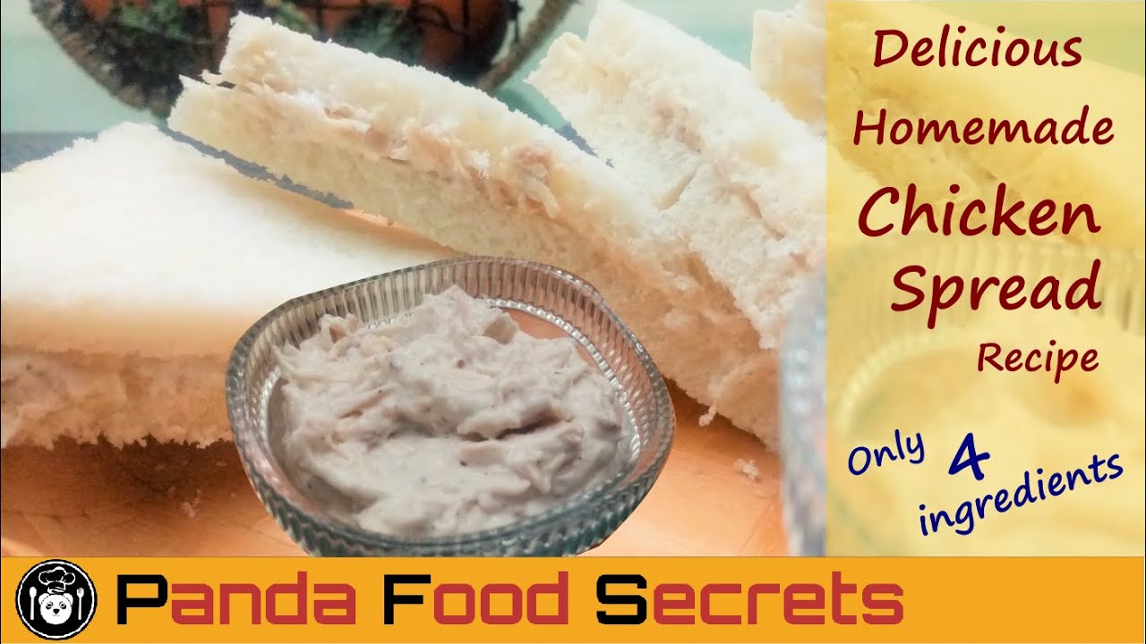 Homemade chicken spread sandwich recipe | chicken mayonnaise | chicken ...
