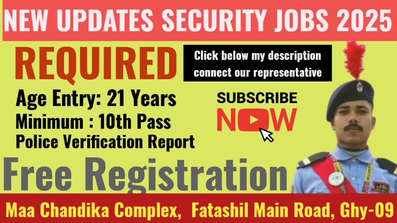 Security Guard Job Vacancy II New Updates Security Jobs 2025 II ...