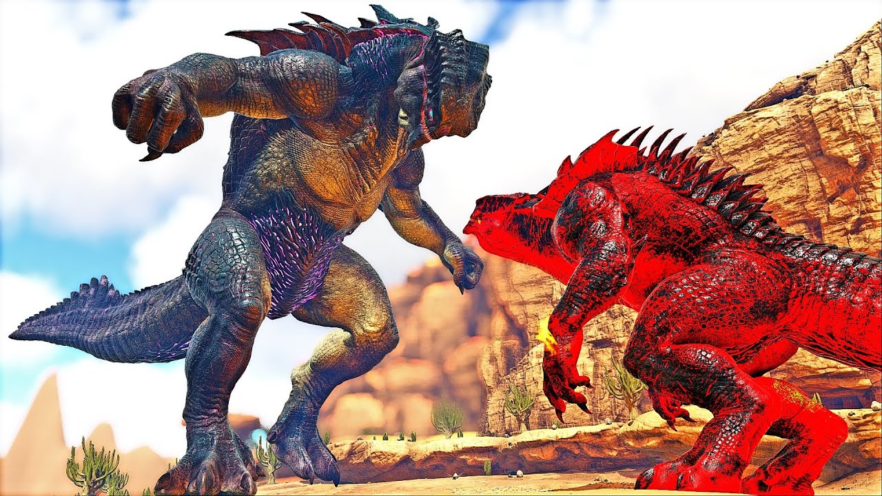 É O FIM? Soltei o FIRE COLOSSUS KING TITAN Na Fortaleza dos Rivais! ARK ...