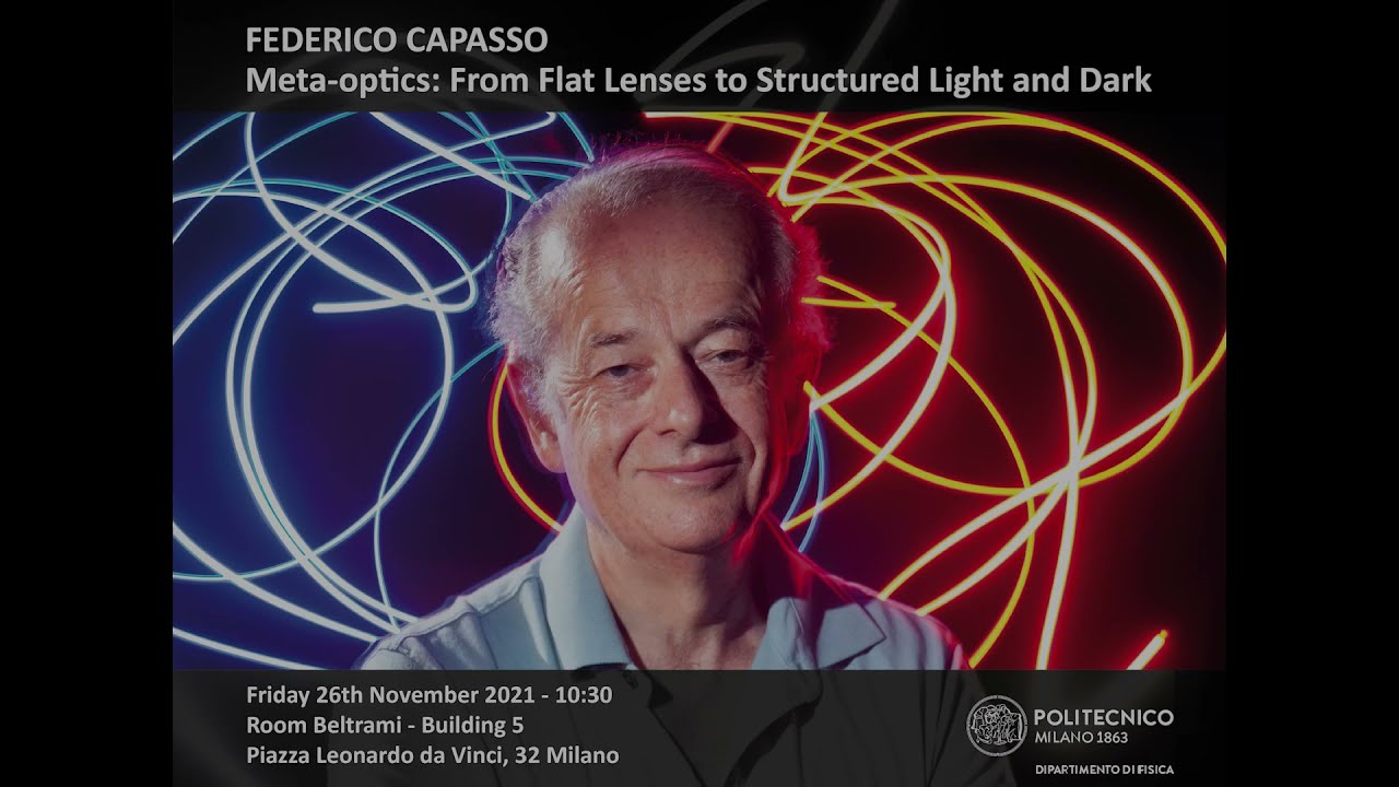 Federico Capasso - Meta Optics: From Flat Lenses to Structured Light ...