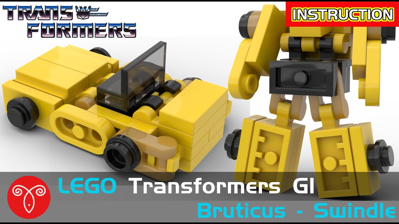 Lego Transformers MOC Micro G1 Swindle Bruticus/Combaticon Instruction ...