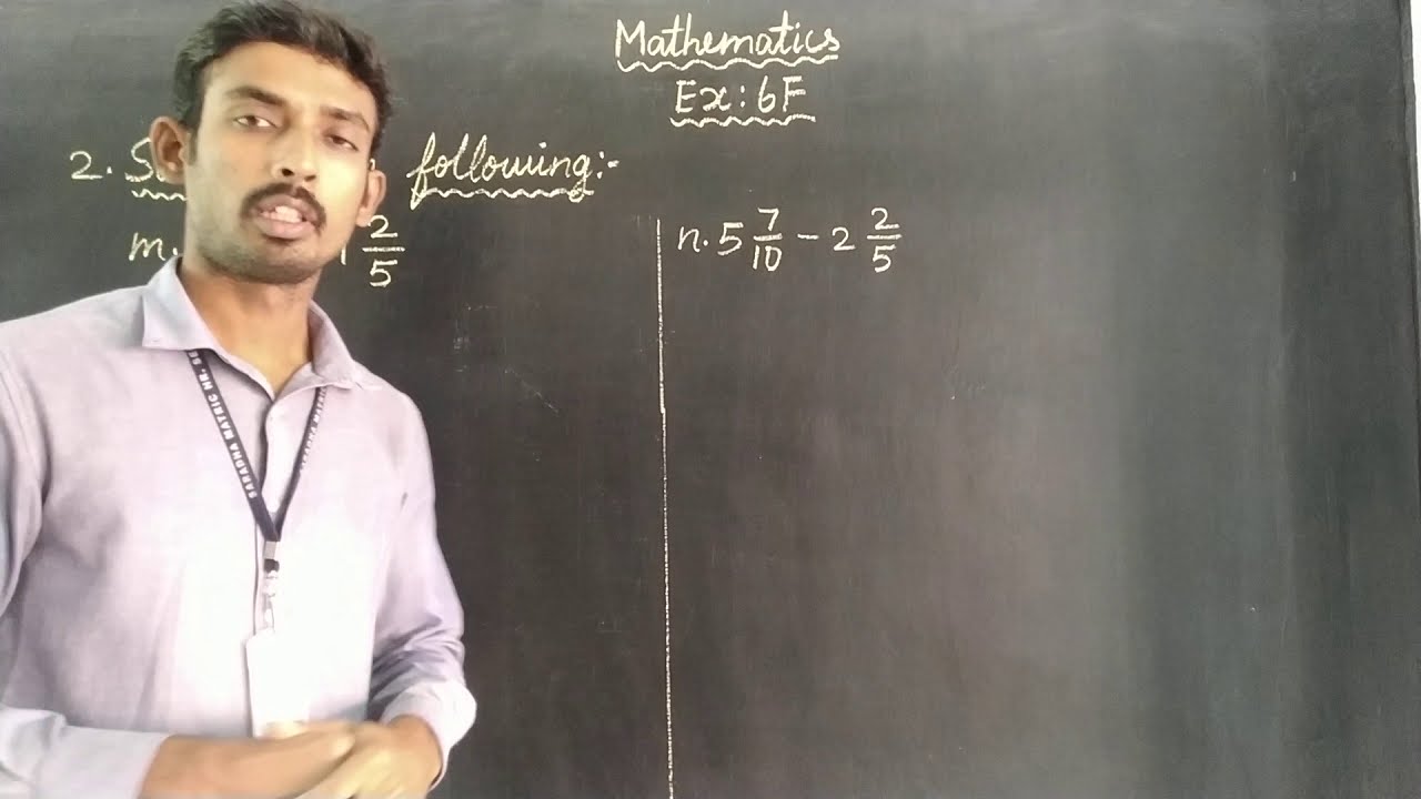 EX 6F SUM 2 M,N Oxford Class 6 Mathematics - YouTube