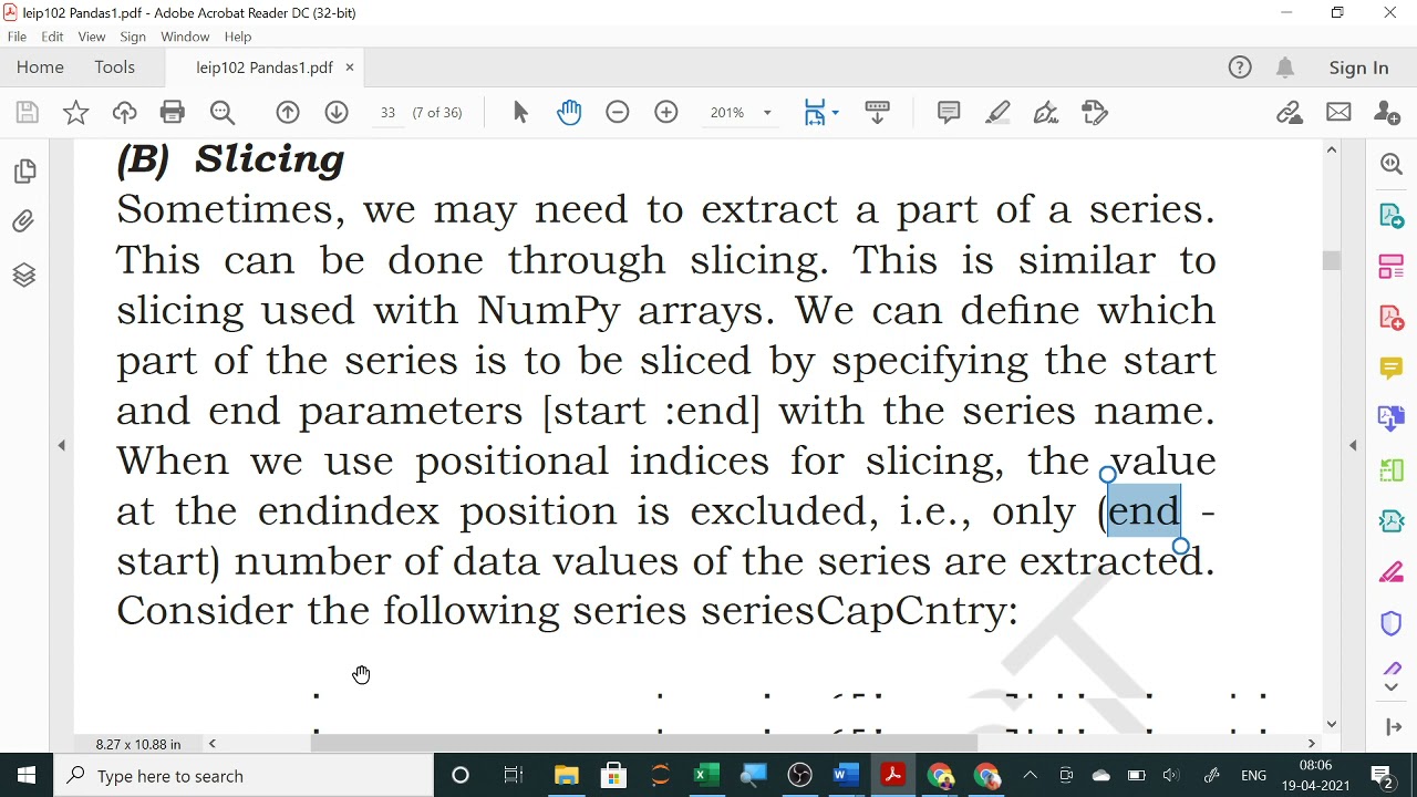 12IP1 5 SLICING SELECTION ACCESSING USING POSITIONAL INDEX VS LABELLED 12IP1 5 SLICING SELECTION ACCESSING USING POSITIONAL INDEX VS LABELLED