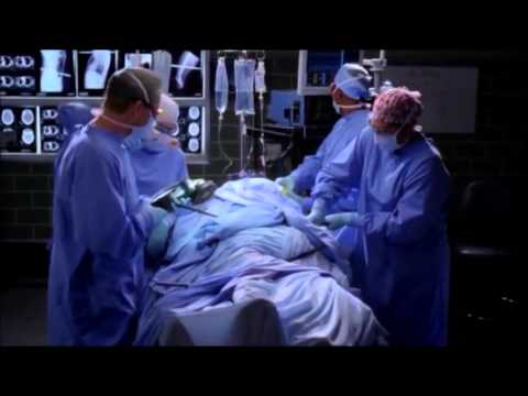 Grey's Anatomy 9x23 April's Human Shish Kabob - YouTube