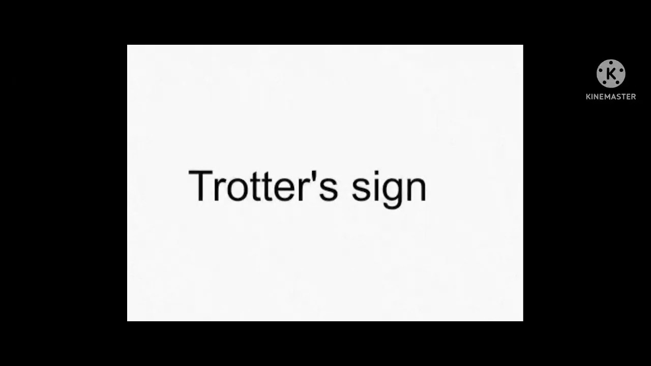 trotter's sign - YouTube
