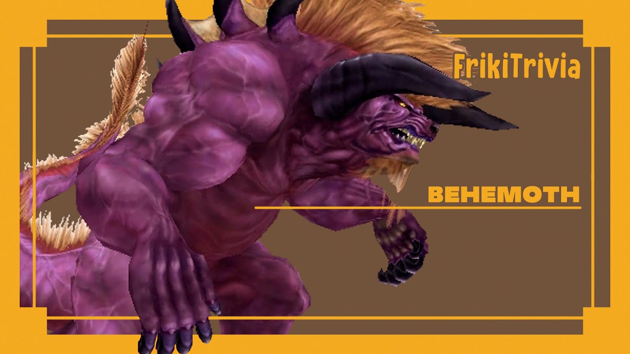 Que es el Begimo (o Behemoth) de Final Fantasy? FRIKITRIVIA 12 - YouTube