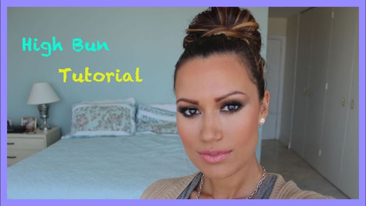 Hair Tutorial: How to make a High Bun - YouTube