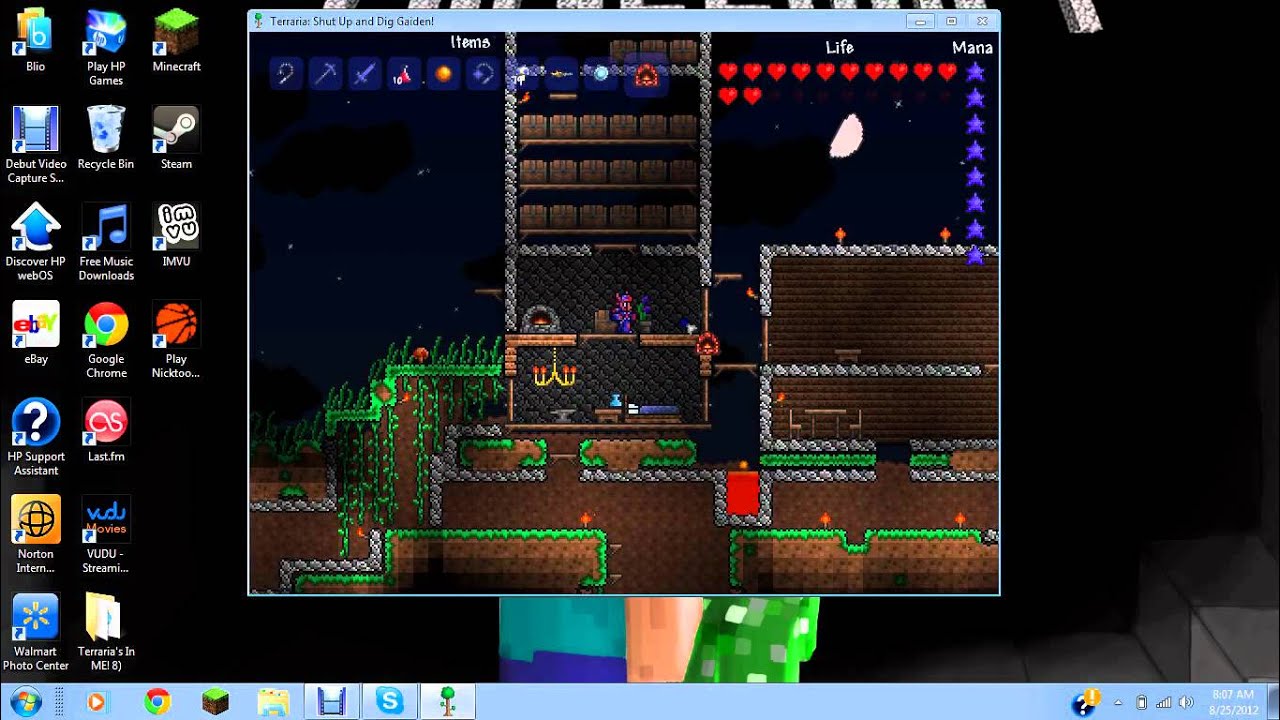 Terraria Walkthrough Part 4 LOOKING FOR THE HELLFORGE - YouTube