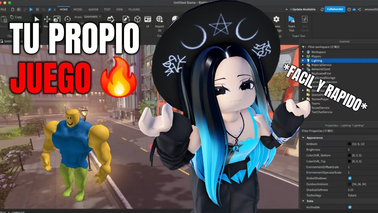 CREA TU JUEGO de ROBLOX | TUTOTIAL ROBLOX STUDIO (FACIL) - YouTube