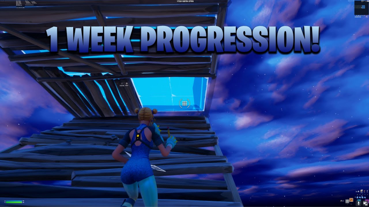 My 1 Week Fortnite Progression from Zero Build to Builds! - YouTube