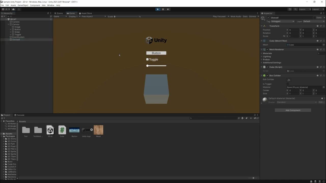 UI Events in Unity (uGUI) - YouTube