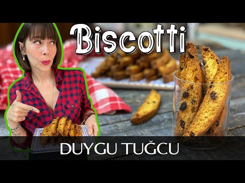 Biscotti Tarifi 🍪🇮🇹 | İTALYAN İKİ KERE PİŞEN BİSKOTTİ KURABİYE 🍪 | Chef Duygu Tugcu