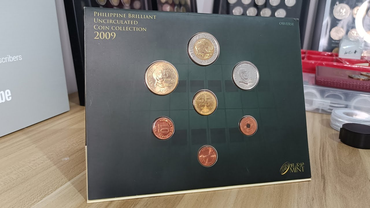 Philippine Brilliant Uncirculated Coin Collection Set of Year 2009 ...