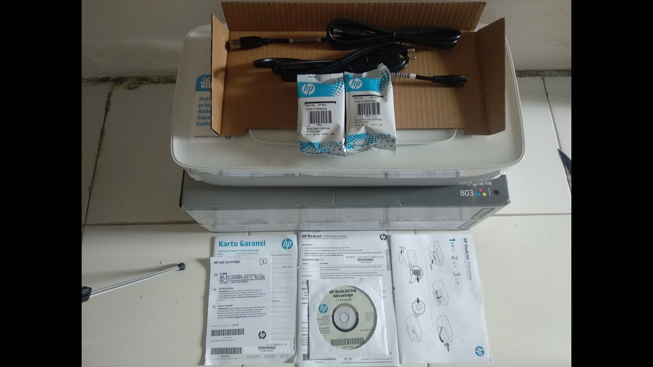 Unboxing & Review Printer 300 Ribu HP Deskjet 1112 - YouTube