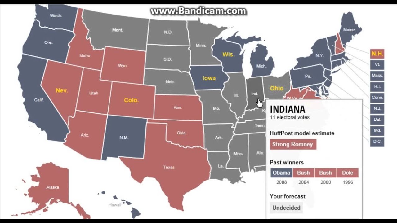 Election Map 2012 (My Opinion) - YouTube