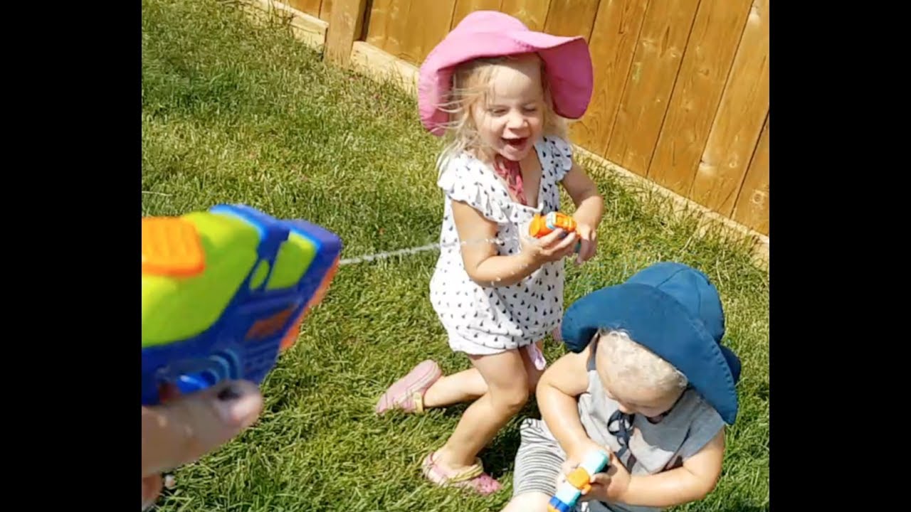 FIRST PERSON WATER FIGHT WITH KIDS - YouTube