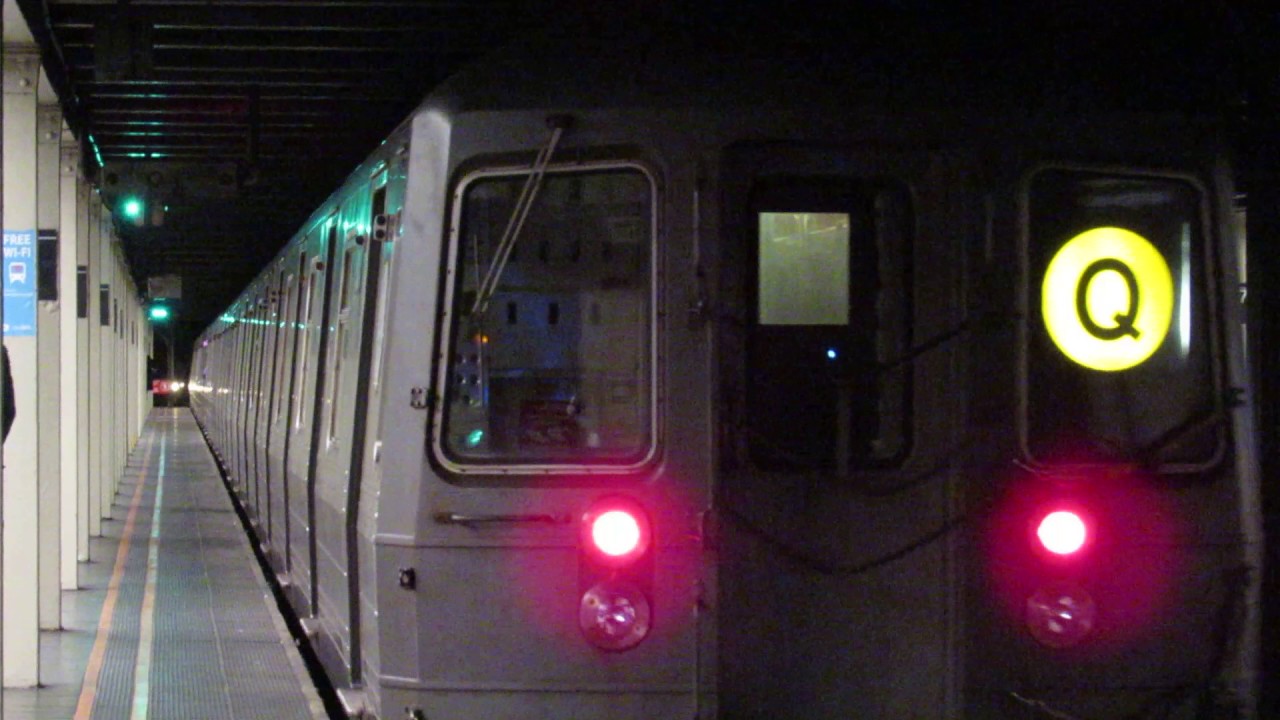 NYC Subway: R68A (Q) Train Departing 57th Street-7th Ave - YouTube
