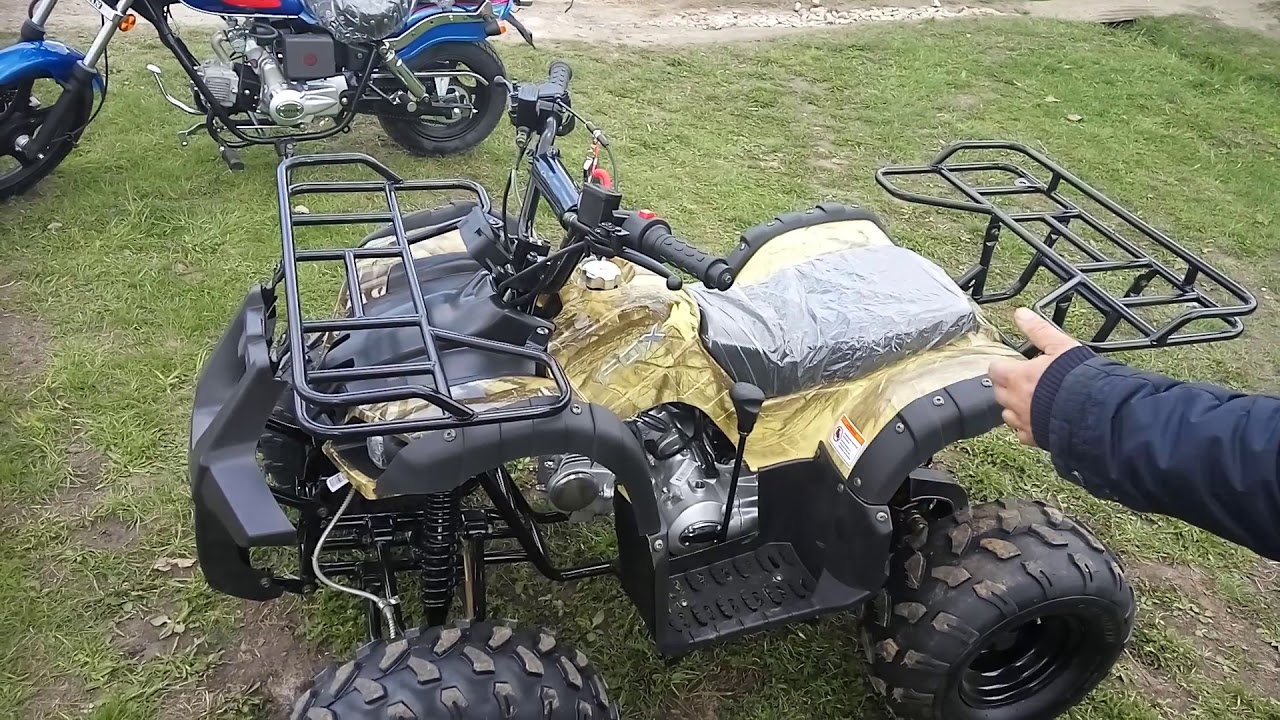 Обзор подросткового квадроцикла FOX 125 , Фокс 125 - YouTube