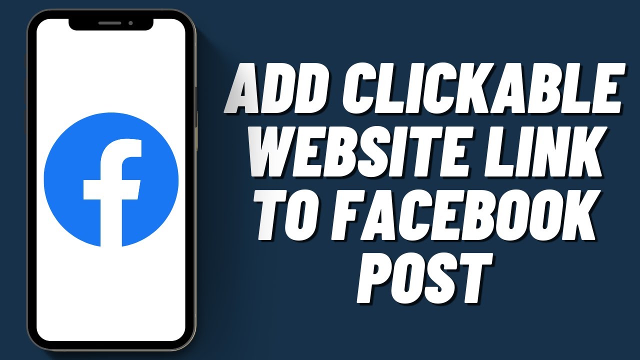 How To Add Clickable Website Link To Facebook Post (2023) - YouTube