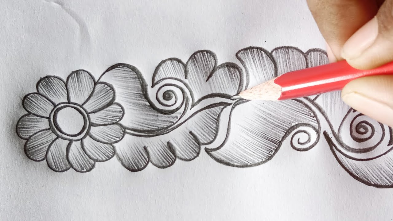 New Pencil Shading Mehandi Designs for Hand's | Arabic Mehandi Designs ...