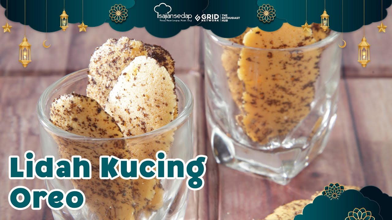 RESEP KUE KERING KEKINIAN, LIDAH KUCING OREO - YouTube