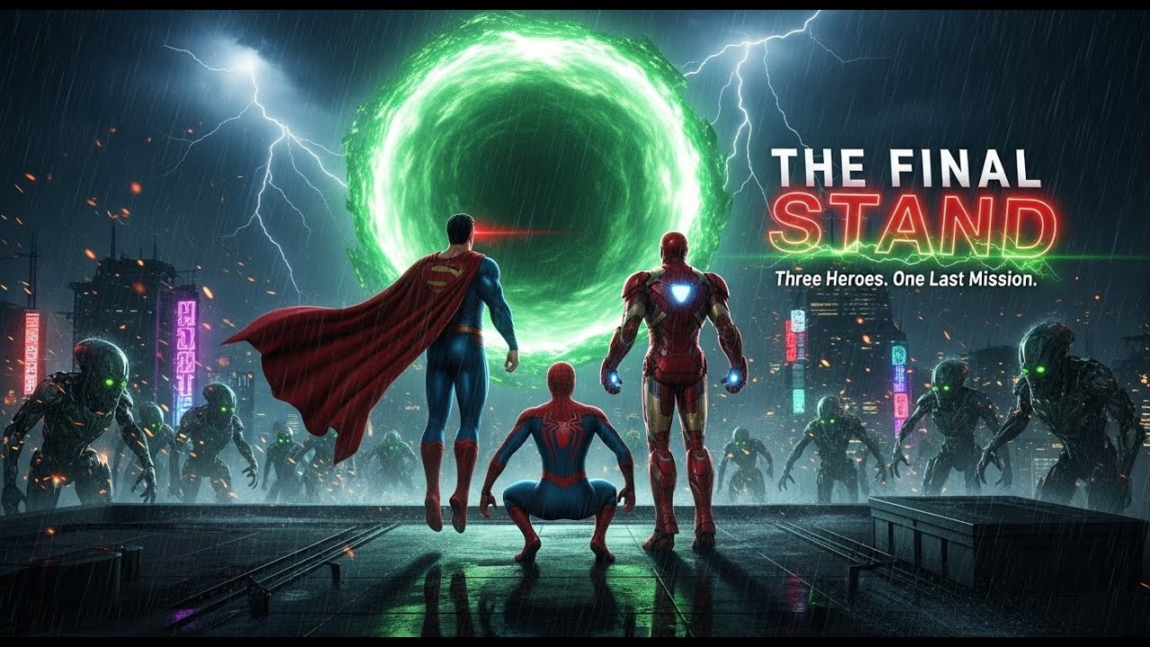 THE FINAL STAND – Spider-Man, Superman & Iron Man vs Alien Invasion (AI ...