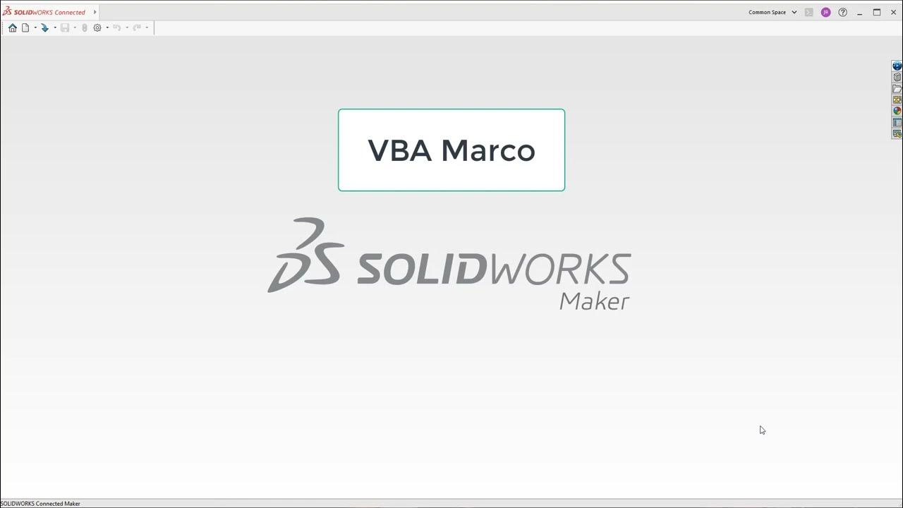 #8: SOLIDWORKS Makers VBA Macro - YouTube