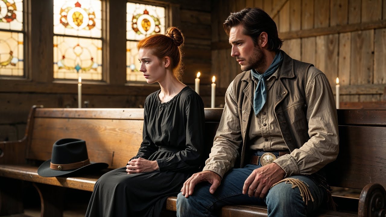 Widow Waited Alone in the Chapel, The Cowboy Sat Beside Her and Never Left - YouTube