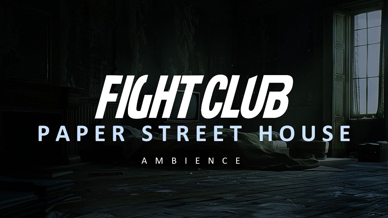 You’re carving soap at the Paper Street House | Fight Club Ambience for ...
