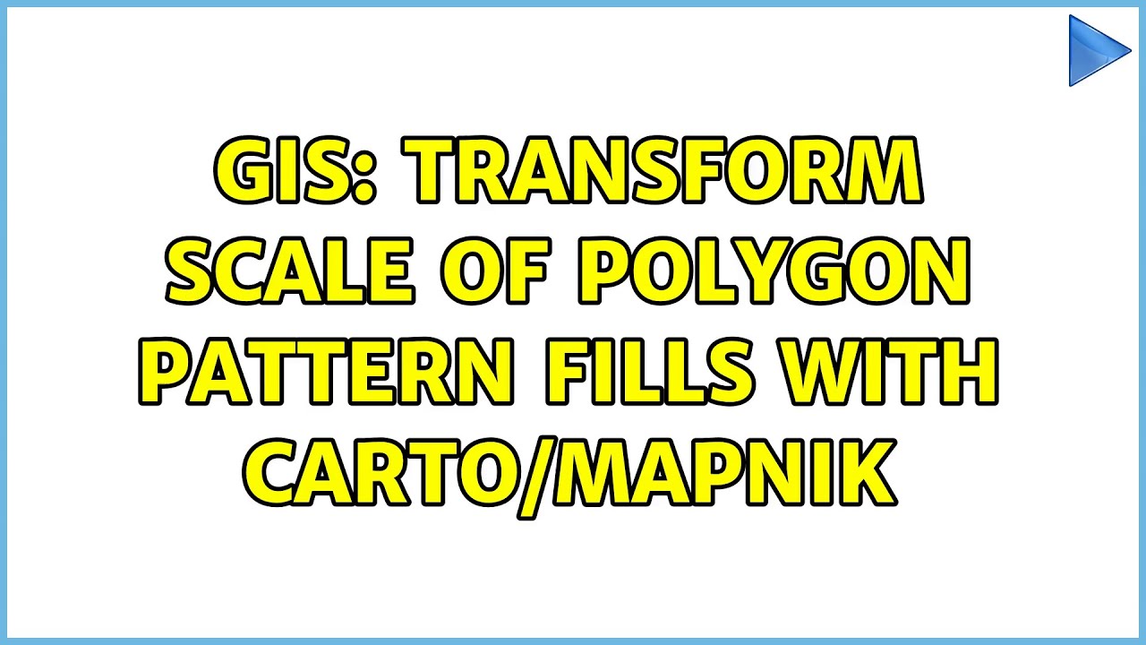 GIS: Transform scale of polygon pattern fills with Carto/Mapnik - YouTube