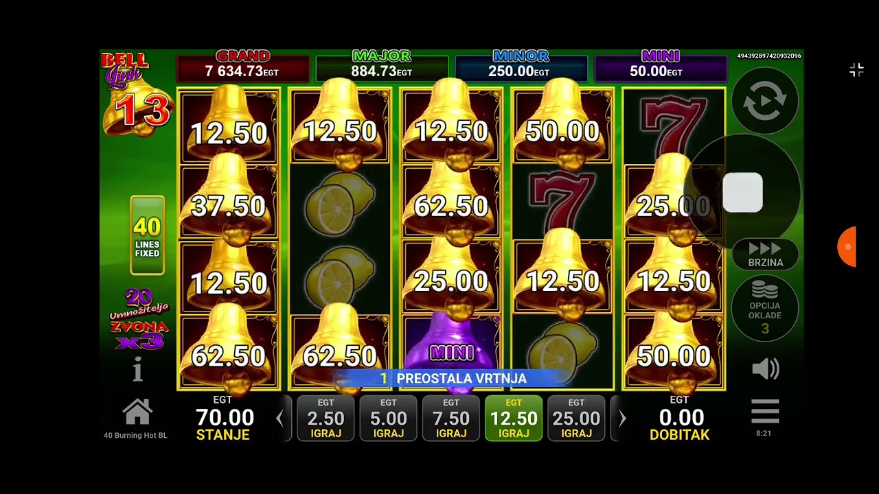 40 SUPER HOT BELL LINK (BIG WIN) #egt @slotroulette4342 - YouTube